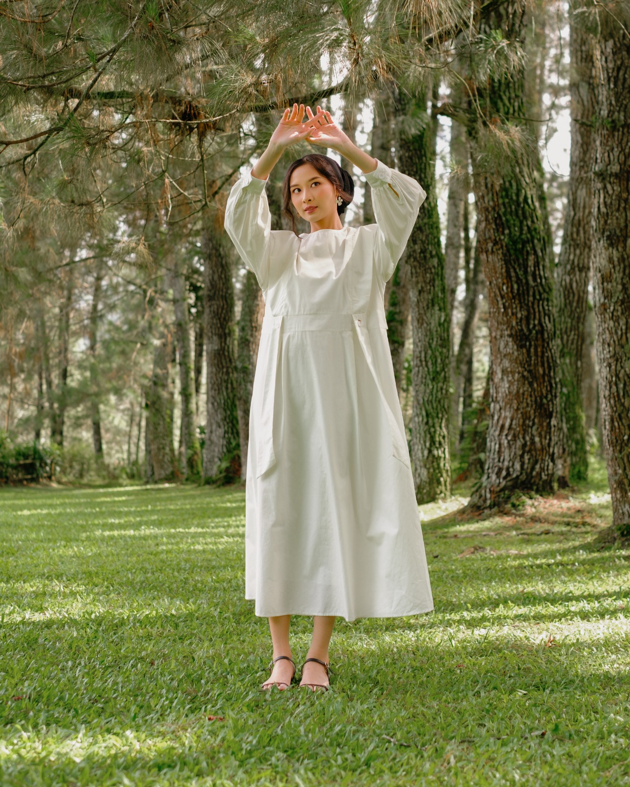 Abil Maxi Dress Broken White - RUBYLICIOUS