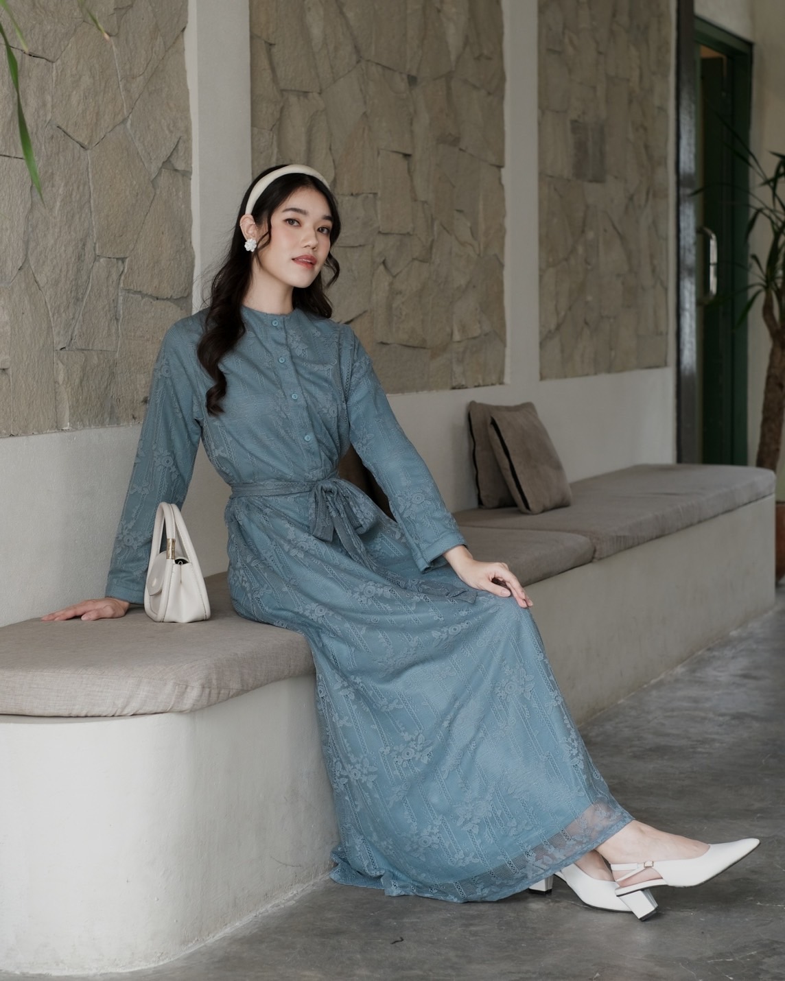 Berliana Maxi Dress Kode Rm3203 Blue - RUBYLICIOUS