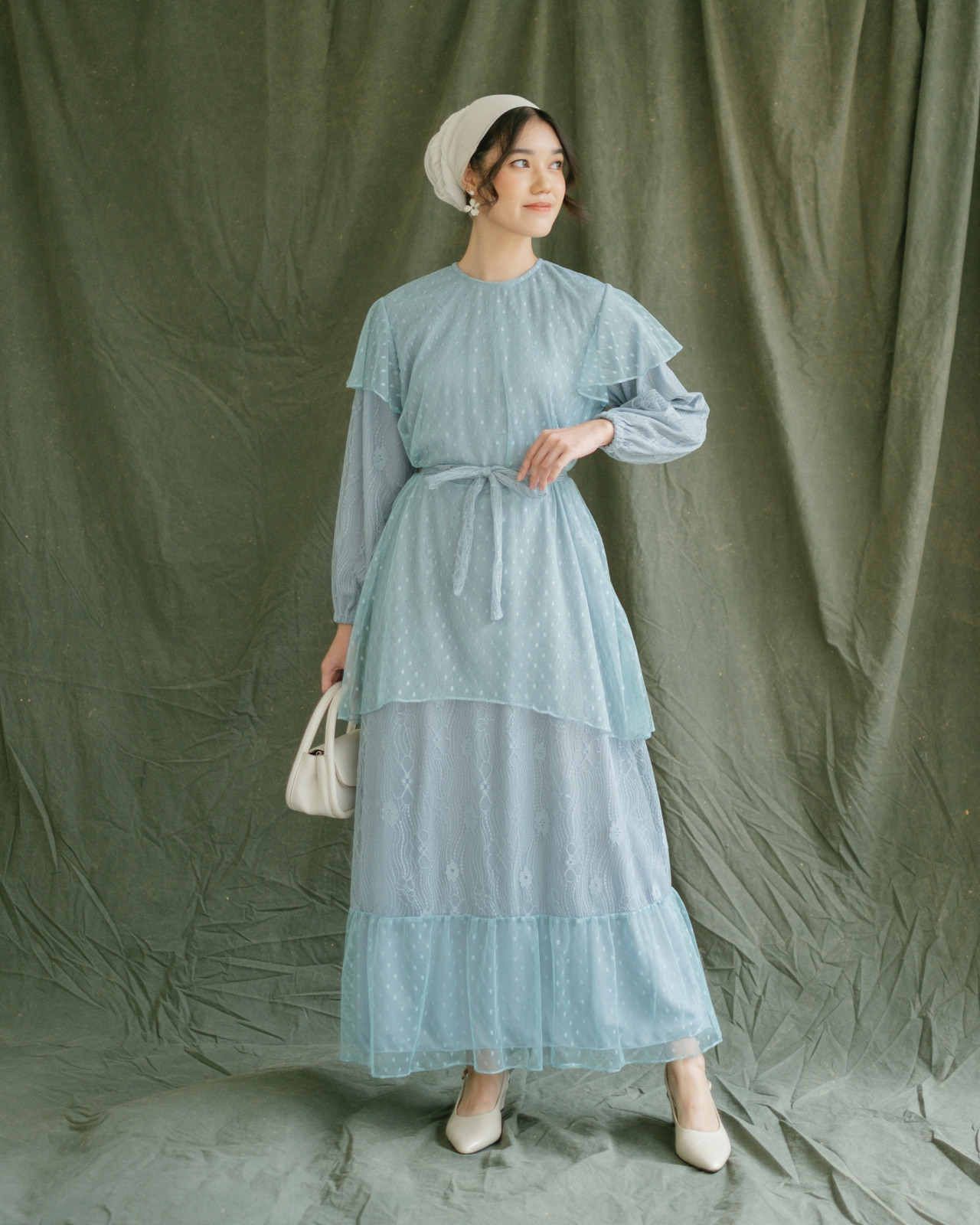 Cecilia Maxi Dress Kode 601048 Blue - RUBYLICIOUS