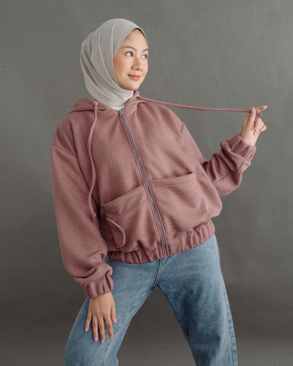 Dhira Jacket Mauve - RUBYLICIOUS