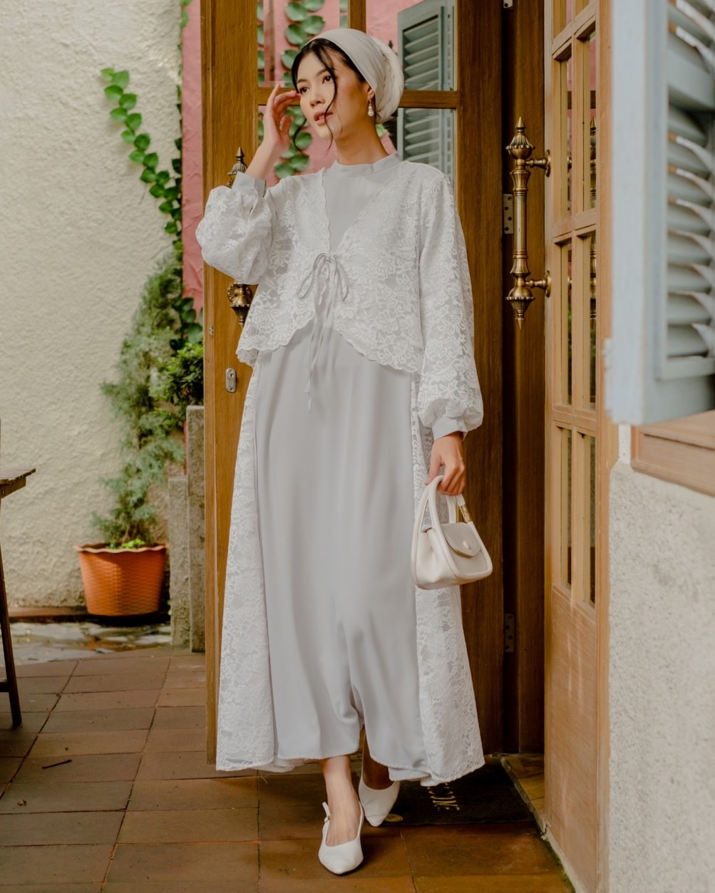 Igadiza Maxi Dress Kode 1356 Light Grey - RUBYLICIOUS