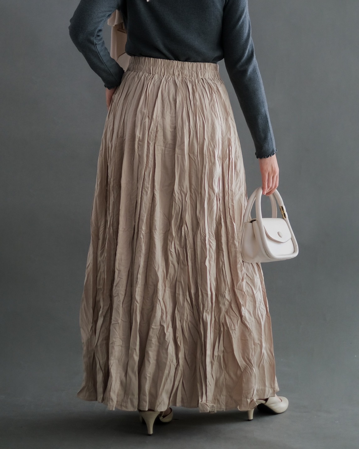 Kalyani Skirt Kode 238 Beige - RUBYLICIOUS