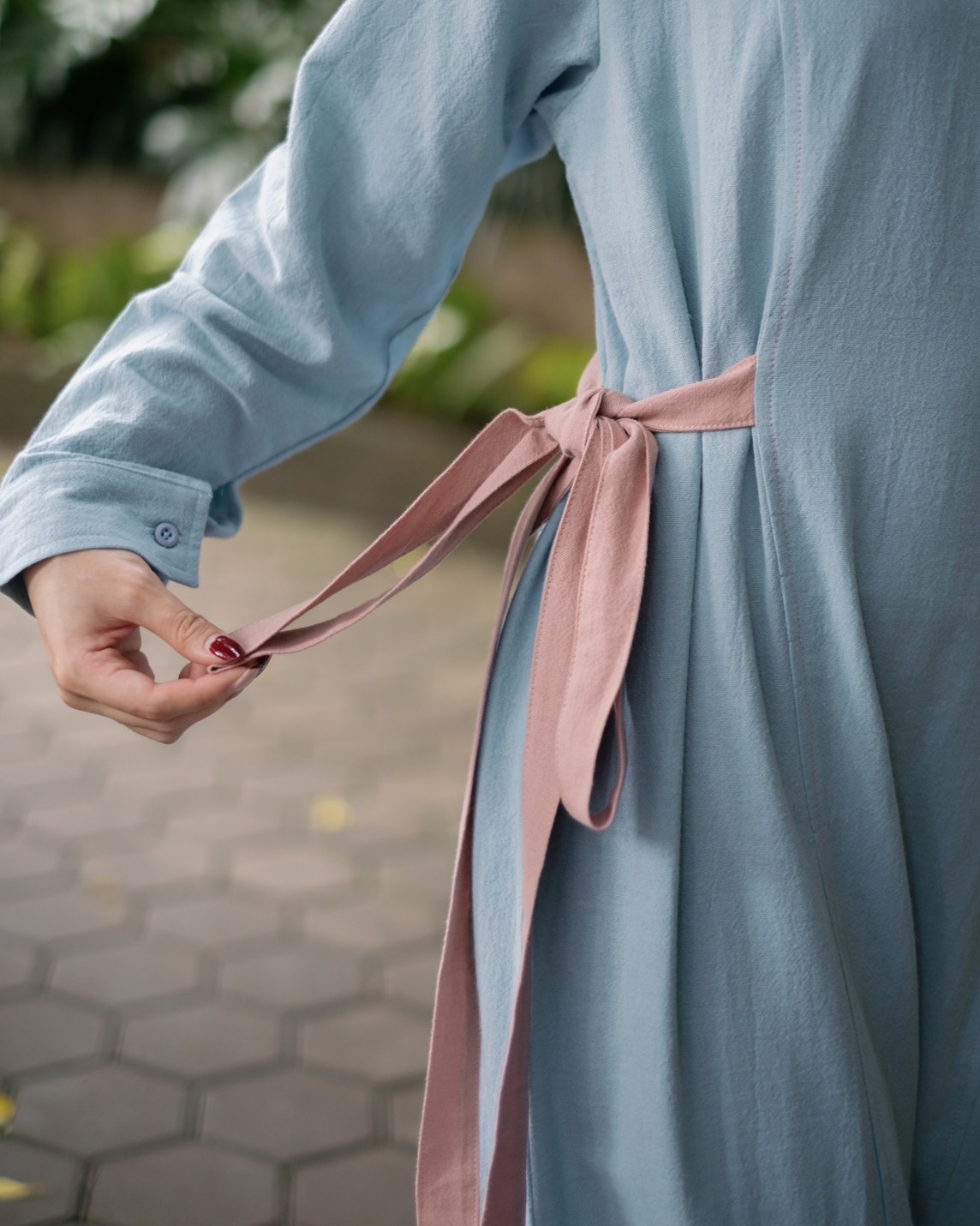 Refina Maxi Dress Blue - RUBYLICIOUS