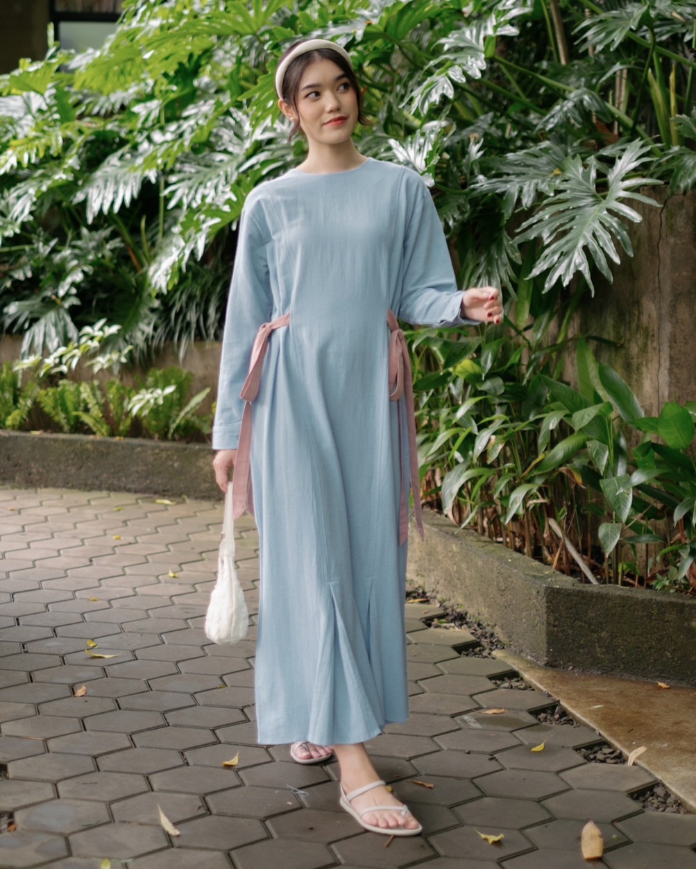 Refina Maxi Dress Blue - RUBYLICIOUS