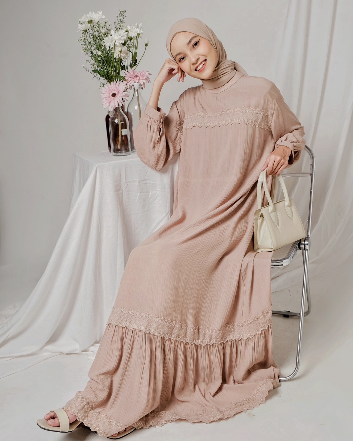 Zalisa Maxi Dress Khaki - RUBYLICIOUS