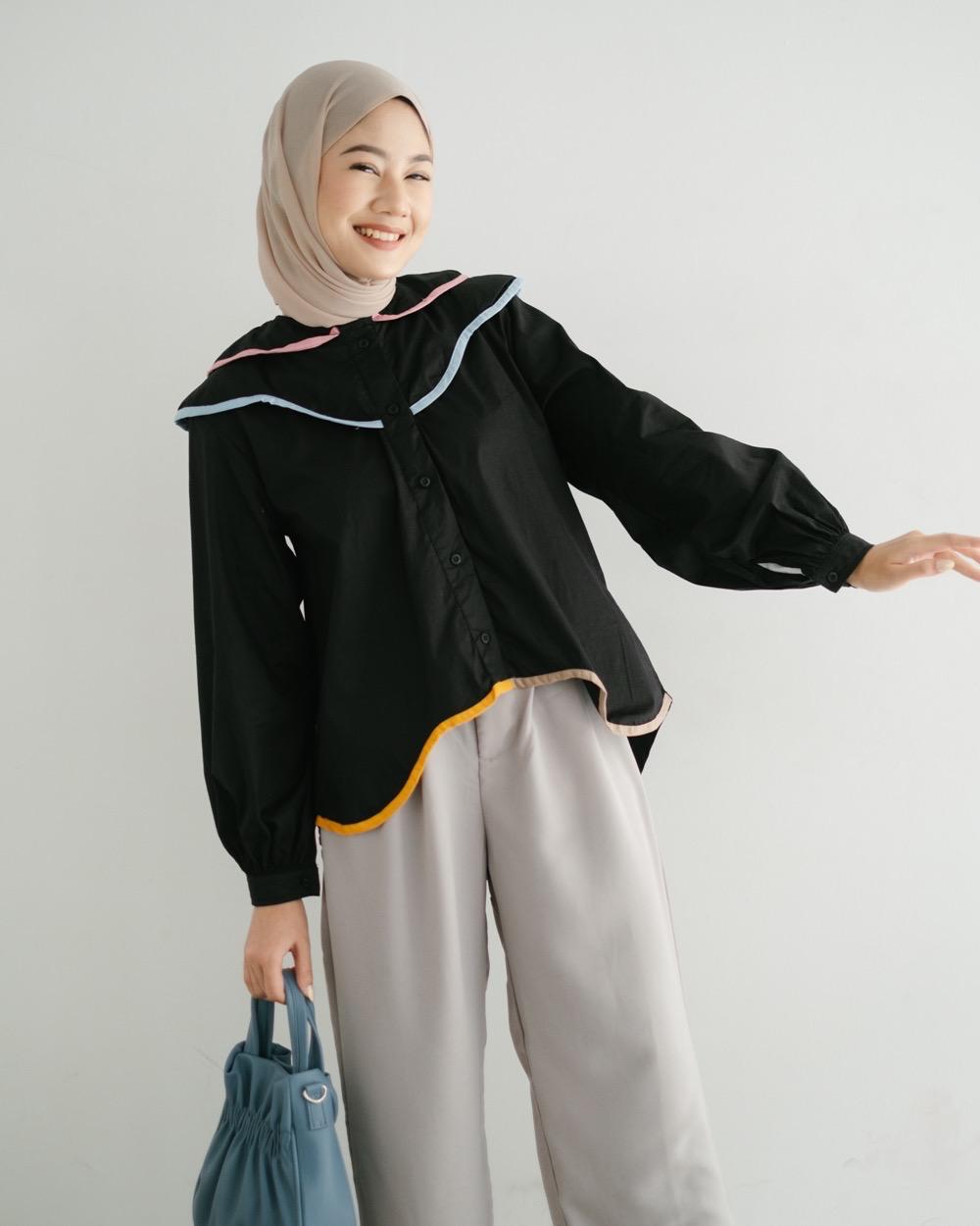 Betsy Blouse Black - RUBYLICIOUS