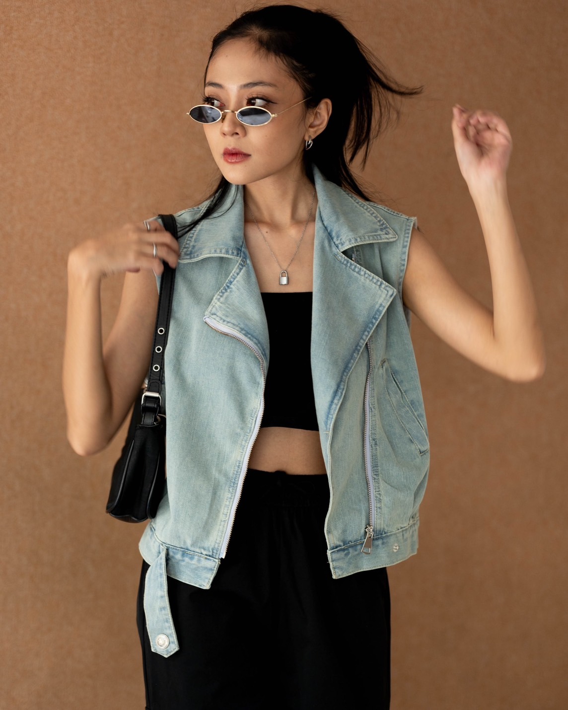 Quene Denim Vest Kode 159A Acid - RUBYLICIOUS