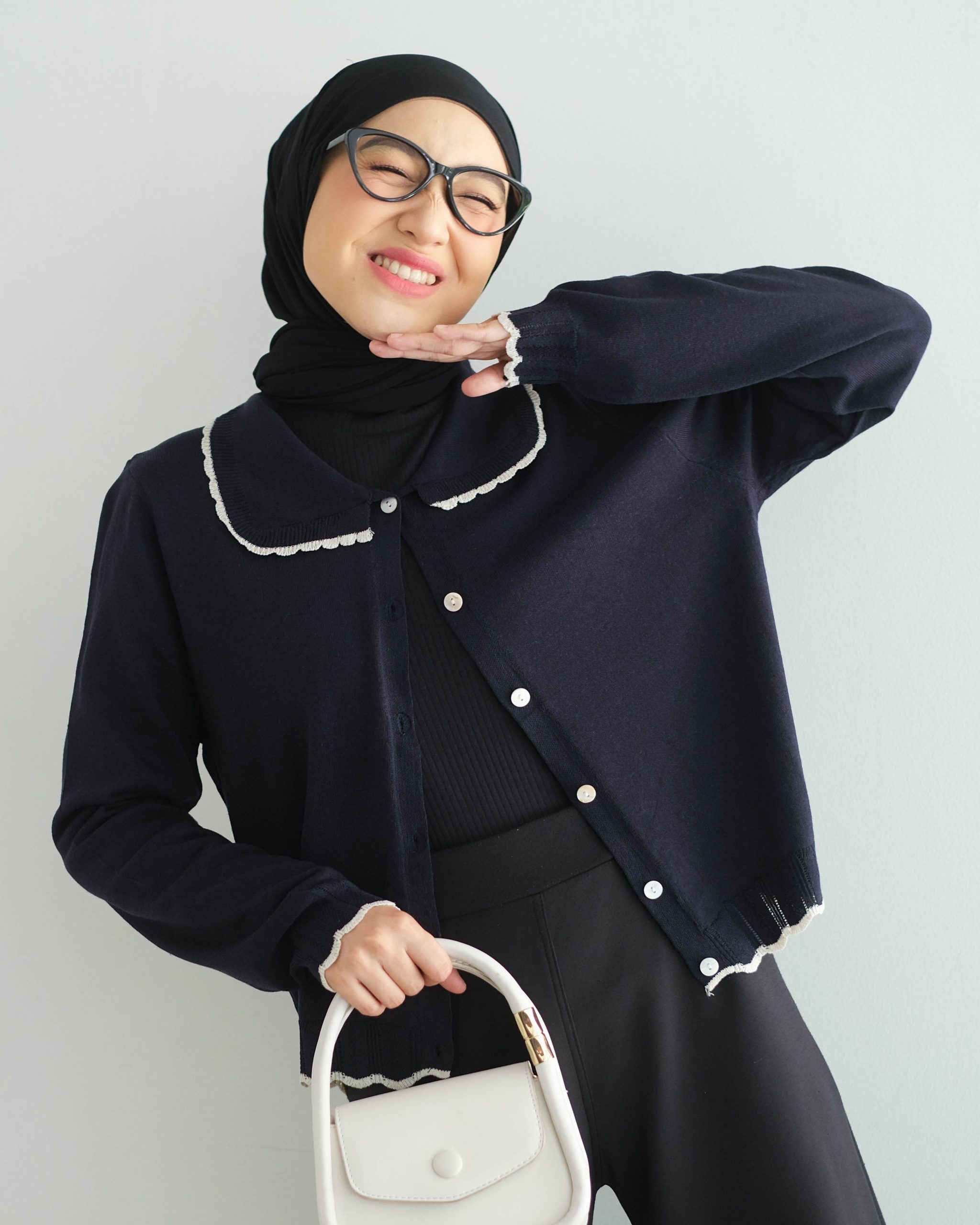Darinka Cardi Kode 1017-2 Navy - RUBYLICIOUS