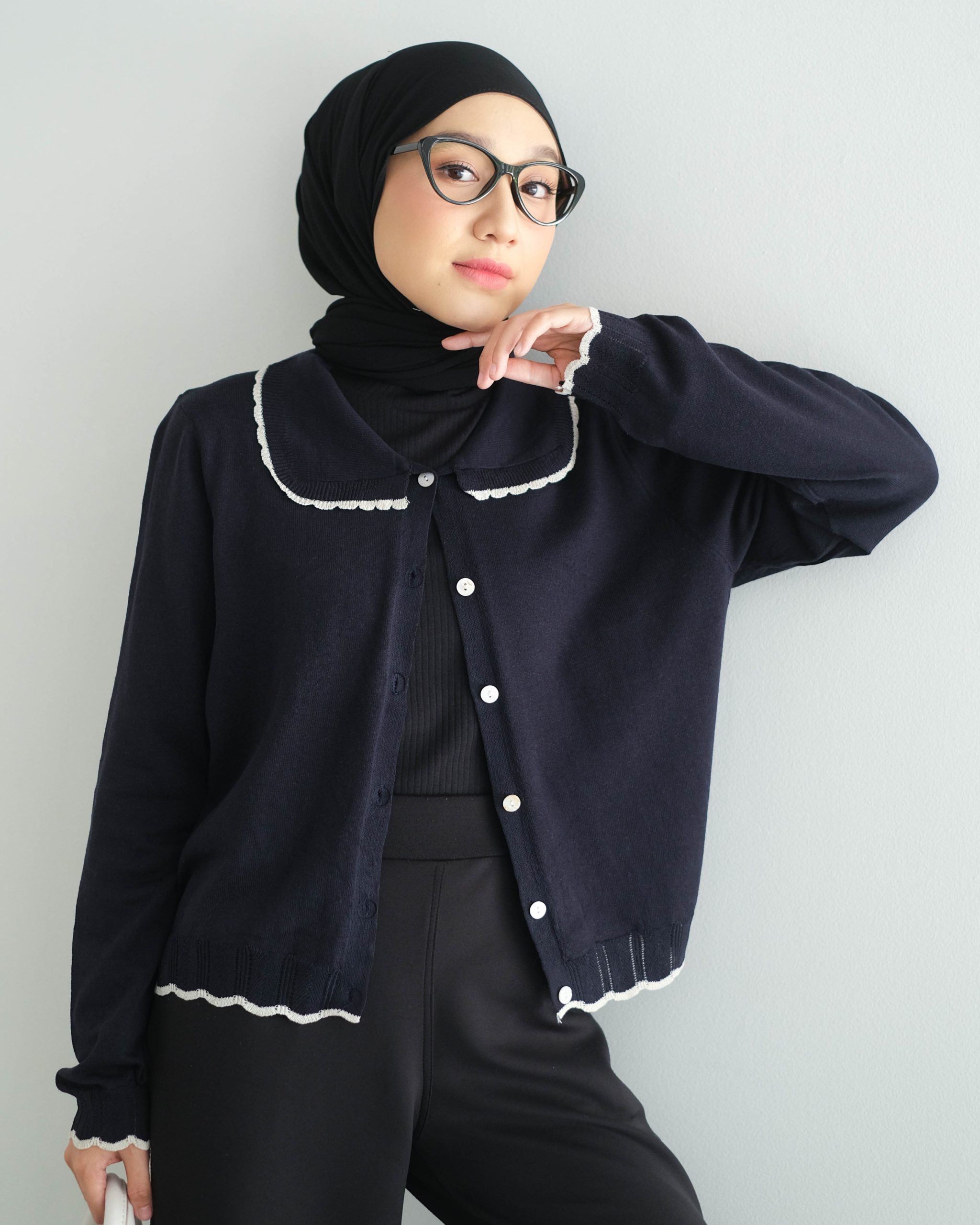 Darinka Cardi Kode 1017-2 Navy - RUBYLICIOUS