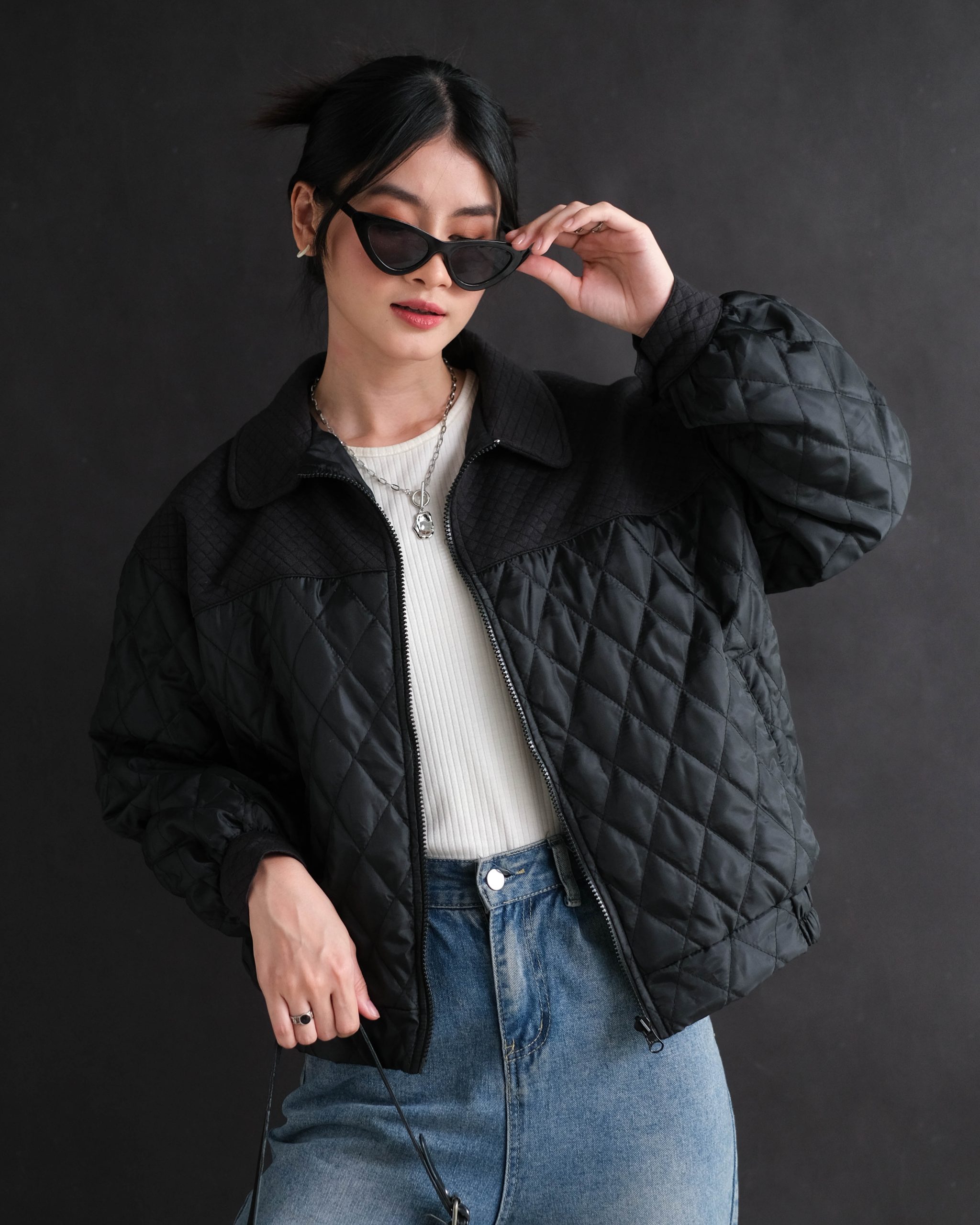 Laylon Jacket Black - RUBYLICIOUS