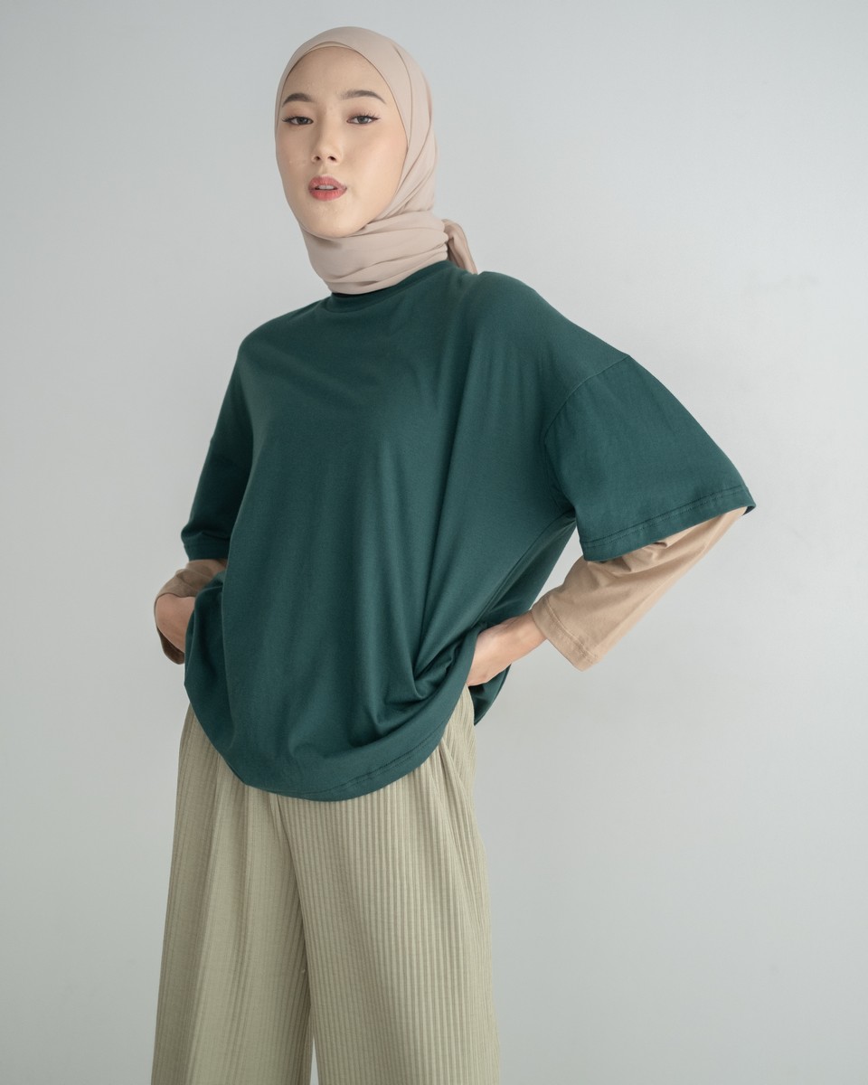 Nuera Longsleeve Glass Green - RUBYLICIOUS