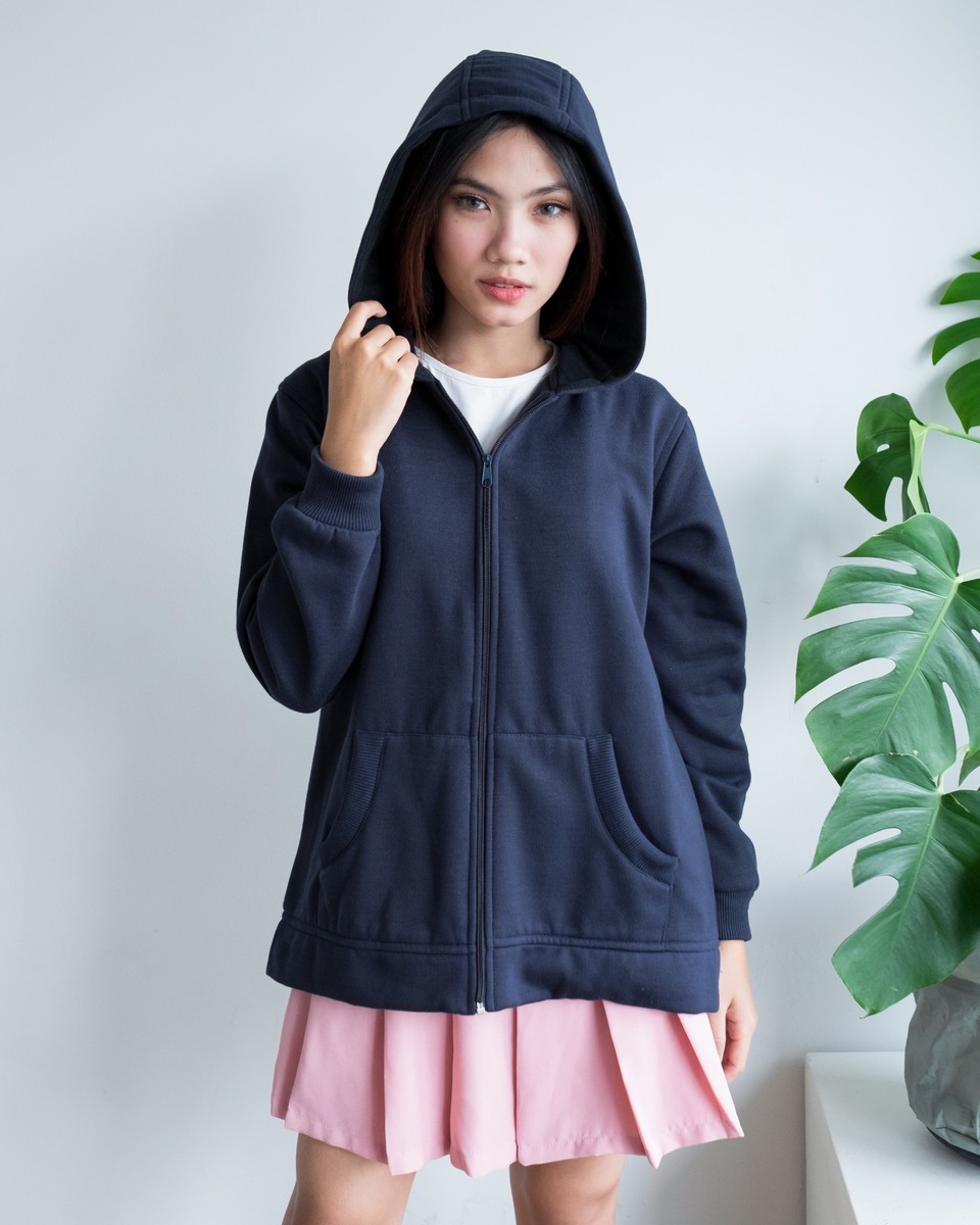 Reabetsoe Hooded Jacket Navy - RUBYLICIOUS