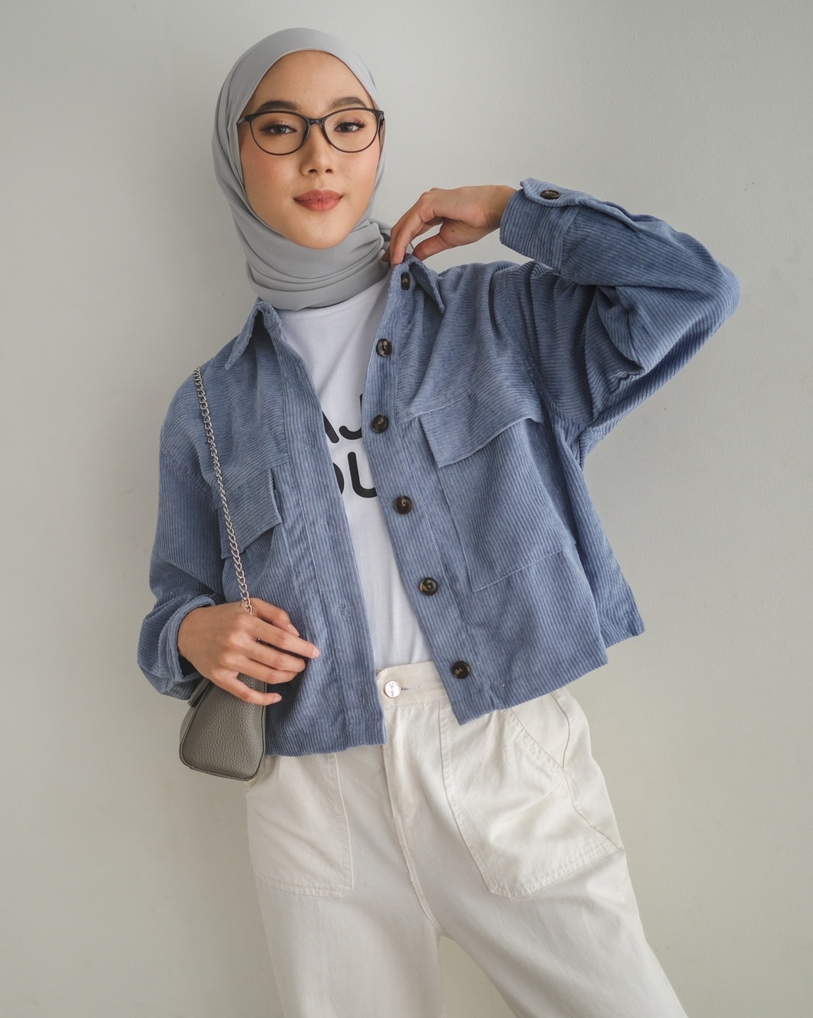 Shella Outer Kode N606 Blue - RUBYLICIOUS