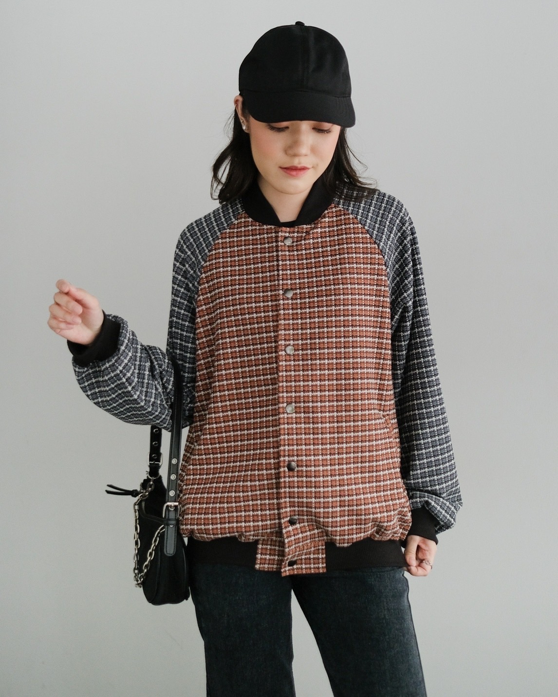 Heska Varsity Jacket Brick - RUBYLICIOUS