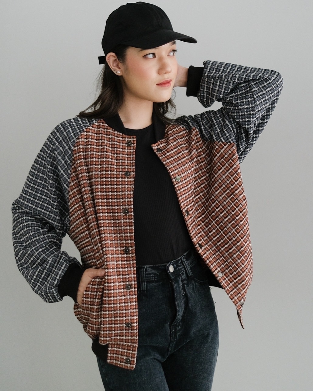 Heska Varsity Jacket Brick - RUBYLICIOUS