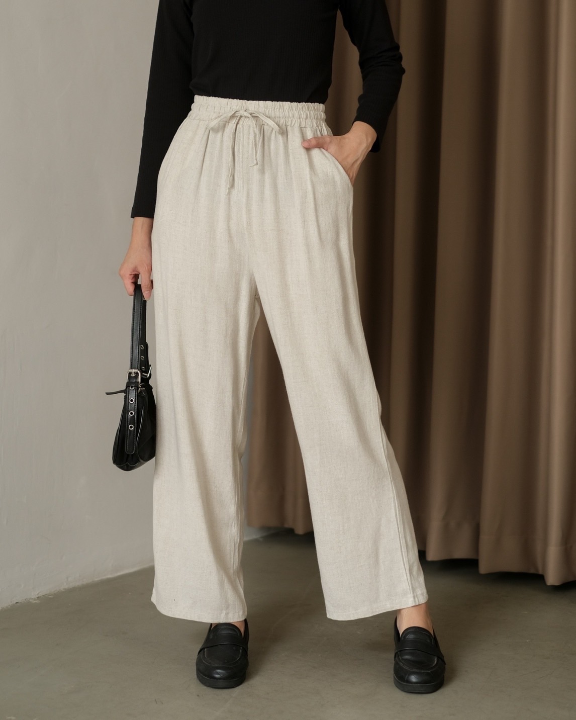 Katie Pants Kode 390 Beige - RUBYLICIOUS